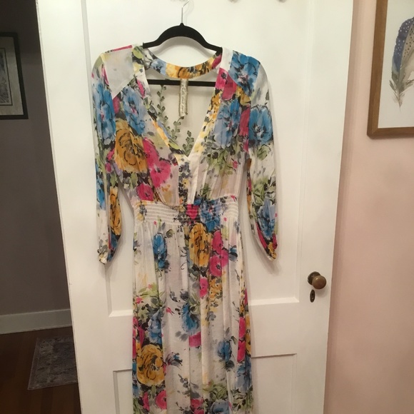 Aratta | Dresses | Aratta White Floral Dress | Poshmark